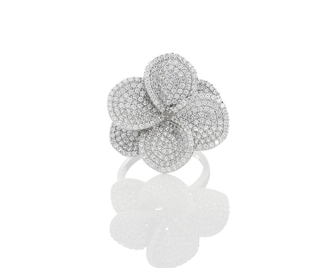 Silver Flower Ring – The Jewel Box Gibraltar