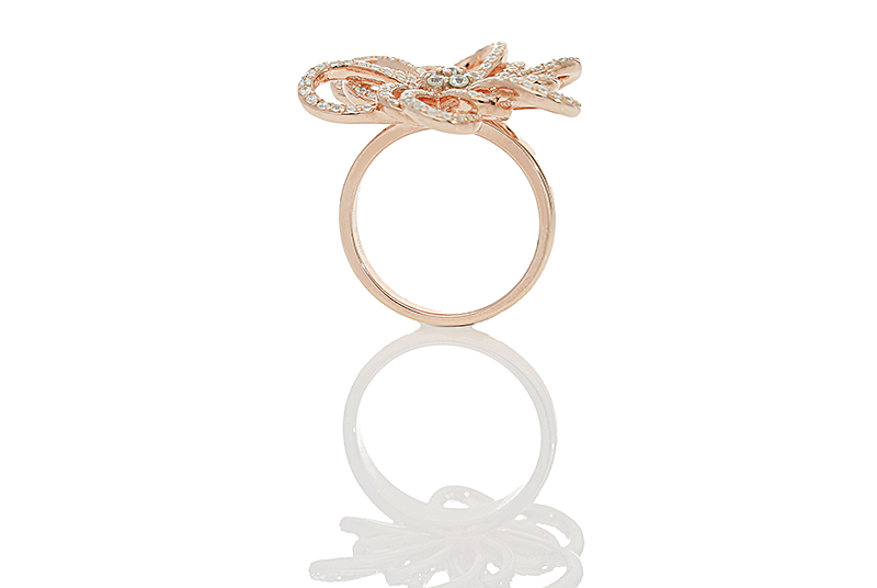Rose Gold Flower Ring – The Jewel Box Gibraltar